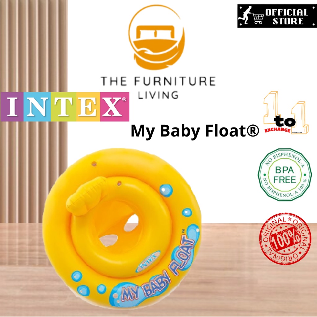 INTEX 59574 Baby Inflatable Float Swimming Ring Baby Swim Float Seat ...