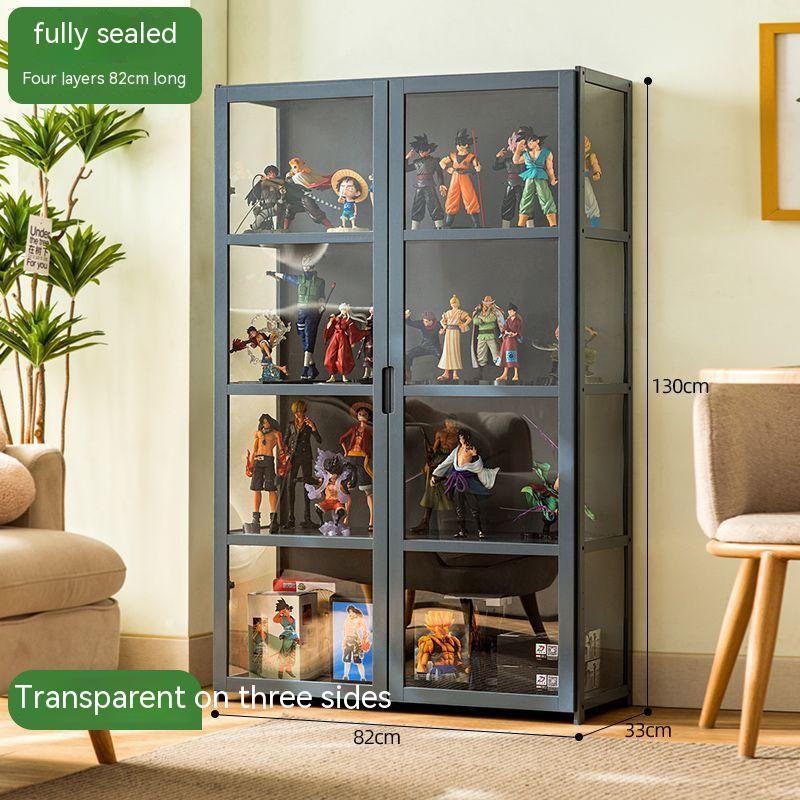 Exhibition Cabinet Transparent Shelf Acrylic Bookcase Showcase Cabinet ...