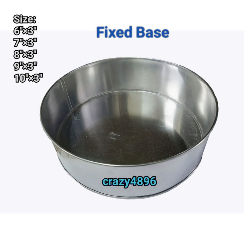 6/7/8/9/10inch Aluminium Round Cake Mould / Kek Loyang Bulat Aluminium ...