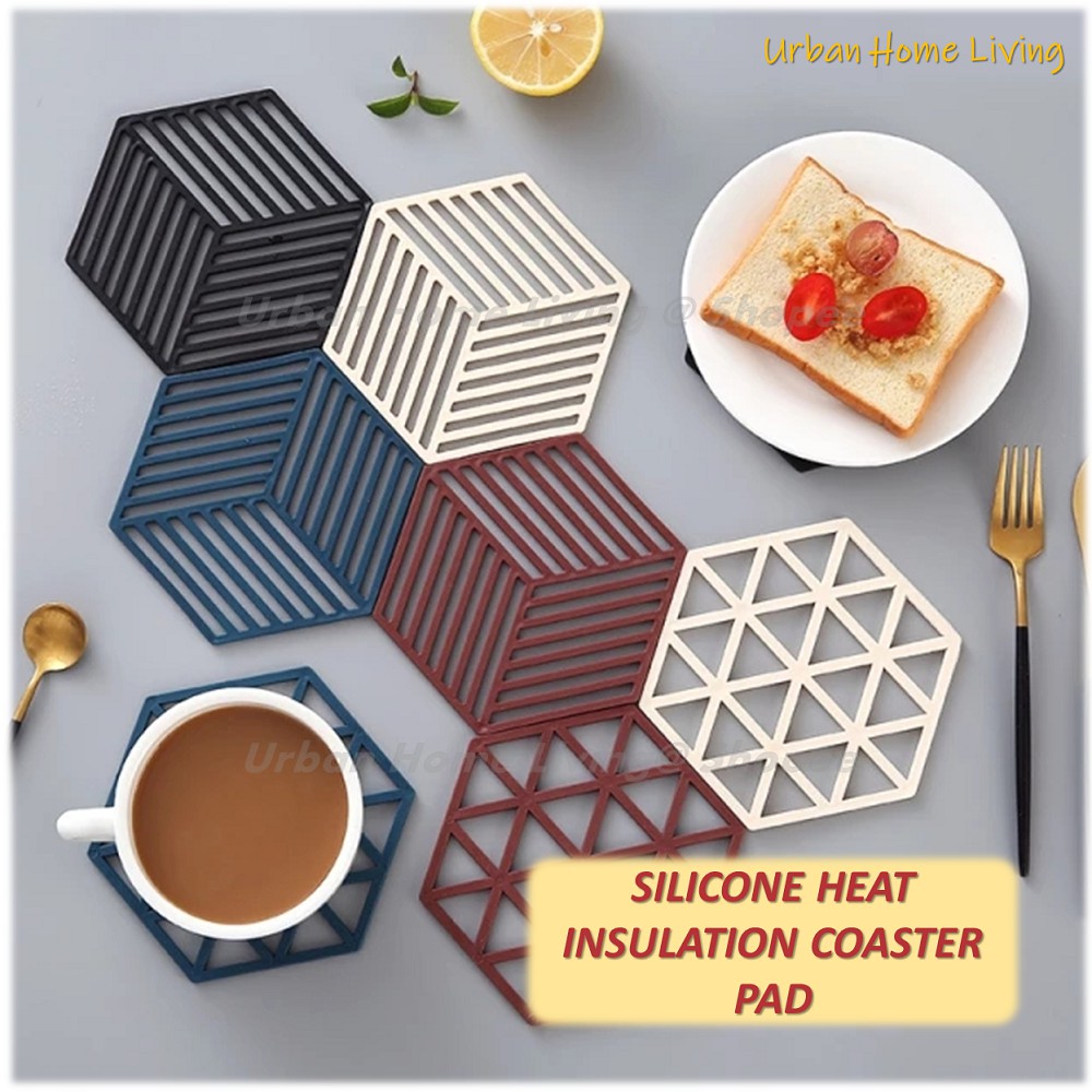 Silicone Table Coaster Heat Insulation Coaster Pad Anti Scalding Pad ...