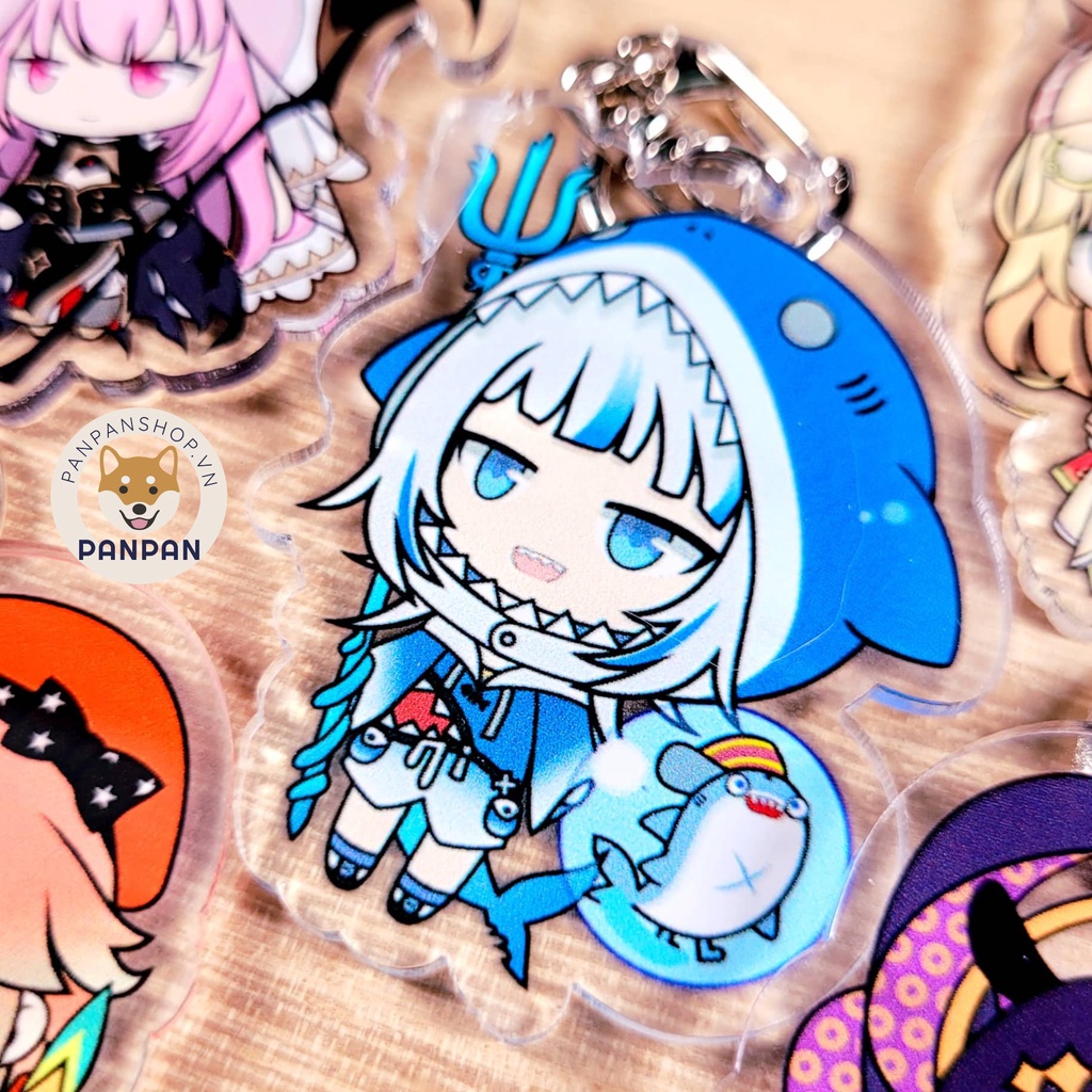 Hololive Myth VTuber mica keychain (6cm) Mori Calliope, Gawr Gura ...