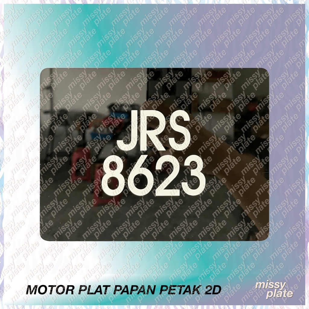 Number Plate Motor Tanam 2D / No Plat Tanam / No Plate Motor/ Y16ZR EX5 ...