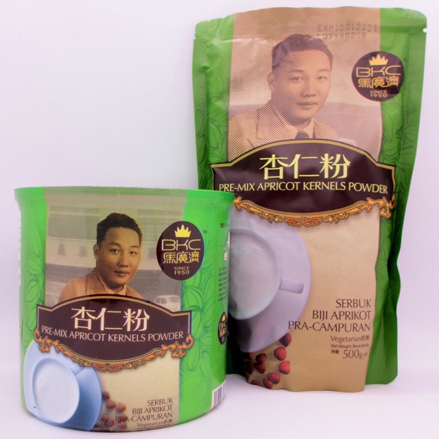 BKC Pre-mix Apricot Kernels Powder (Almond Powder)马广济杏仁粉 500G/700G ...