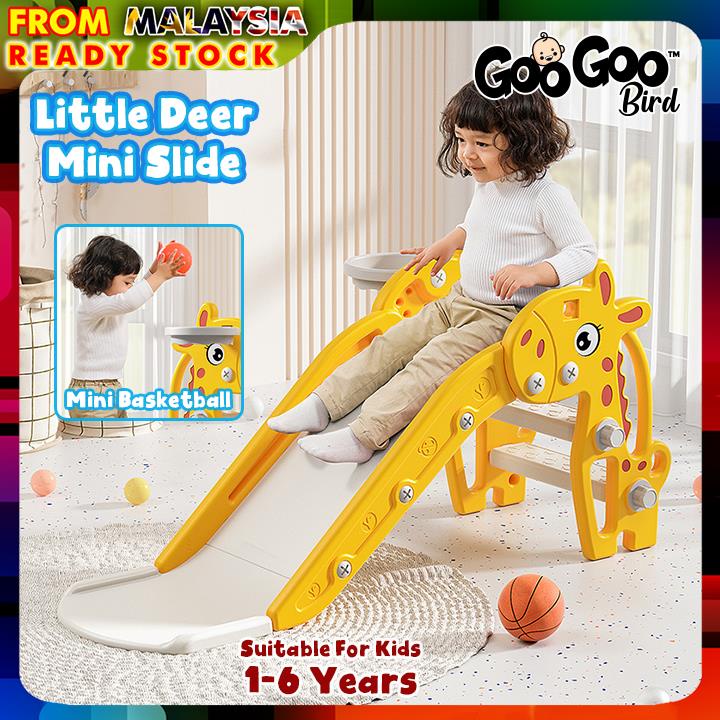 SL GOOGOOBIRD Little Deer Mini Children Slide Indoor Kids Slide Toys w ...