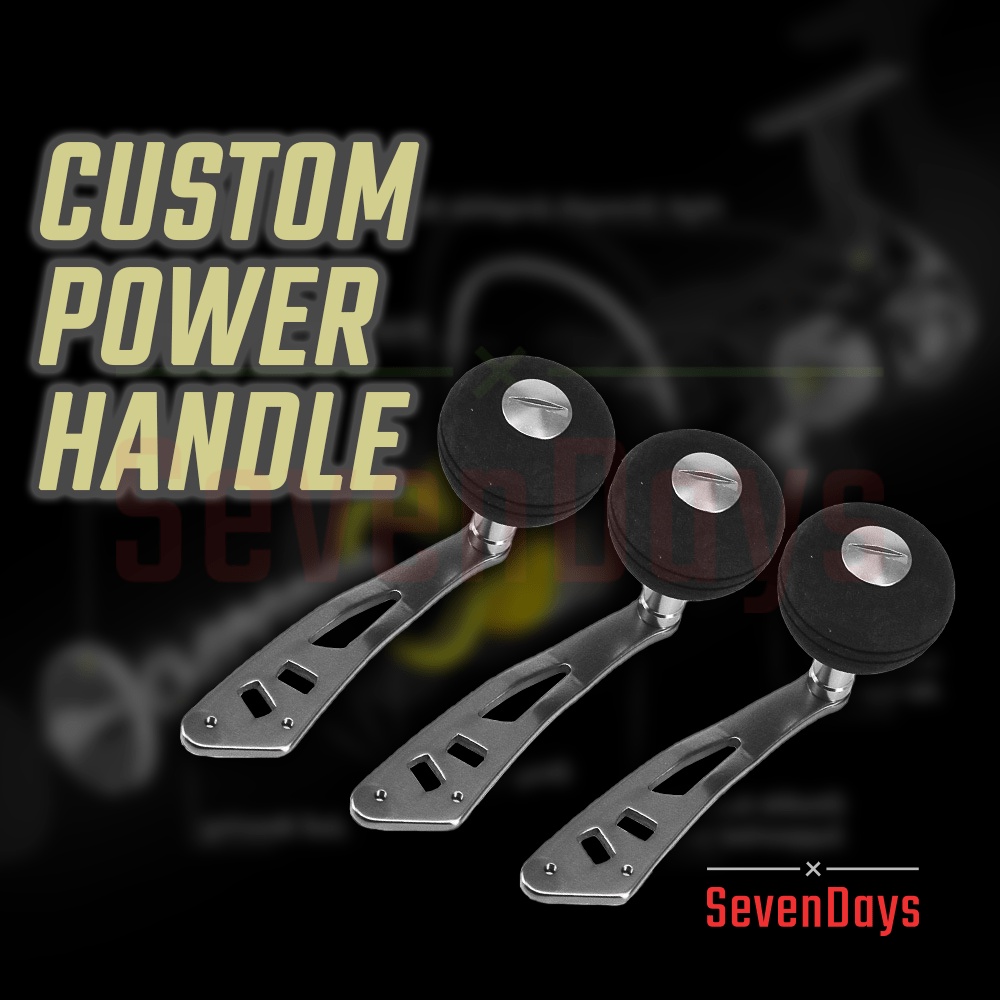 Custom Power Handle Reel Baitcasting Fishing Mesin Pancing Eva Knob ...