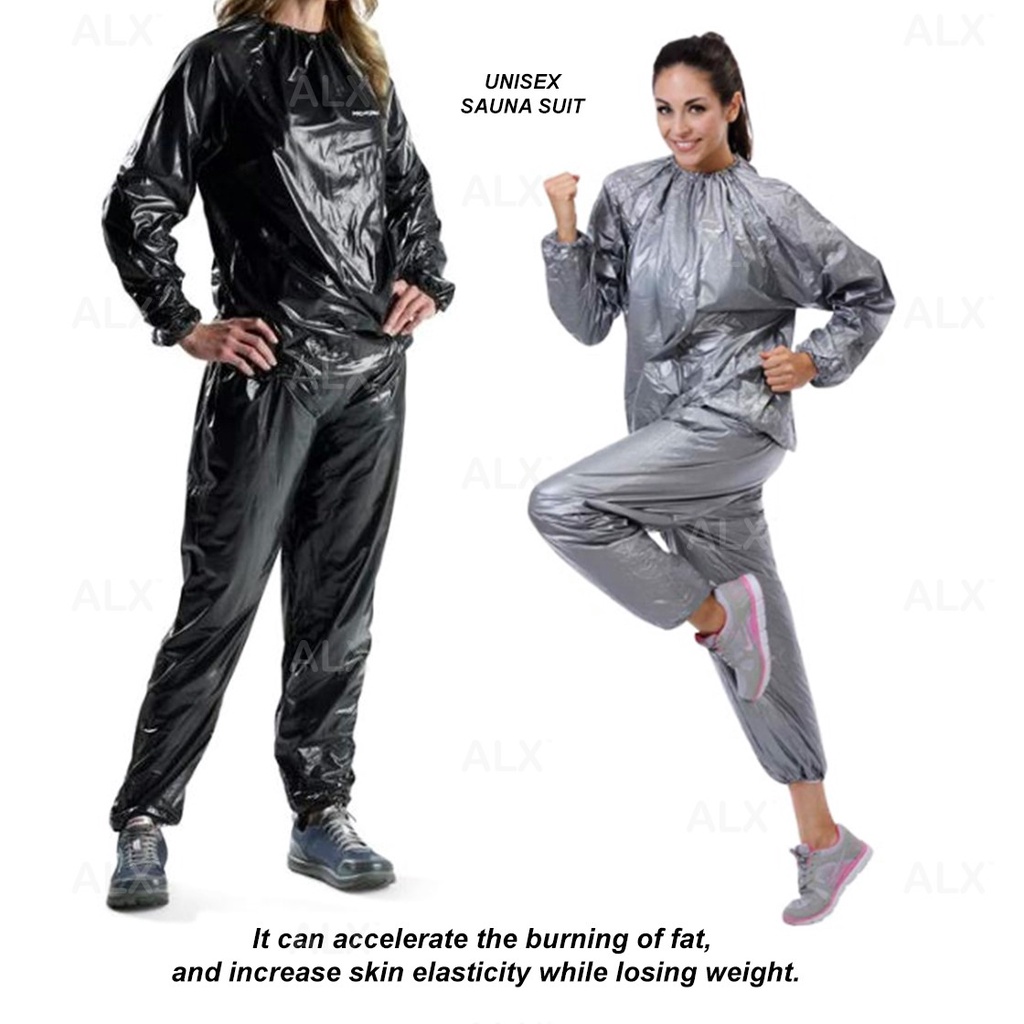 ALX Slimming Sweat Sauna Suit Fitness Exercise Weight Loss Full Body ...