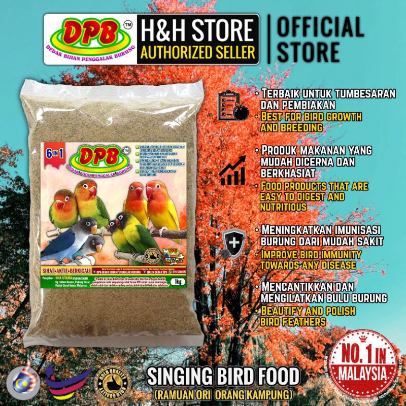 MAKANAN BURUNG LEGASI LOVEBIRD DPB (CAMPURAN 6 IN 1) UNTUK TUMBESARAN ...
