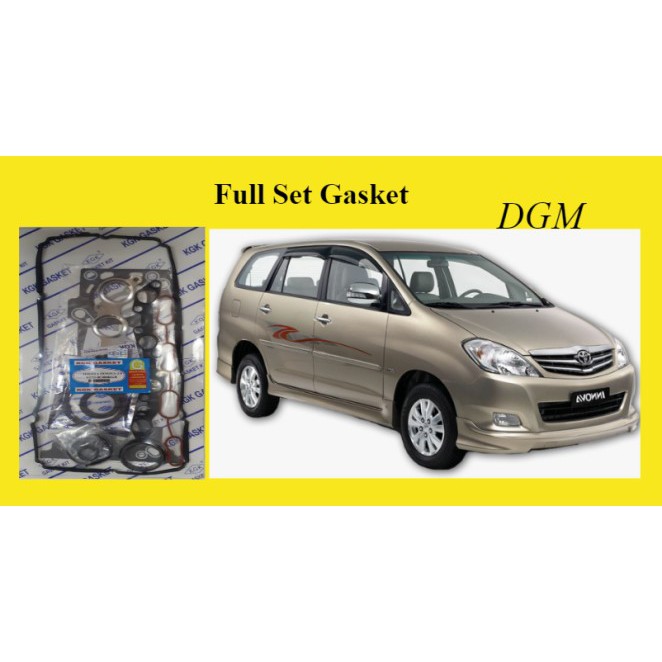 Toyota Innova 2.0 Overhaul Full Set Gasket (Carbon Head) | Shopee Malaysia