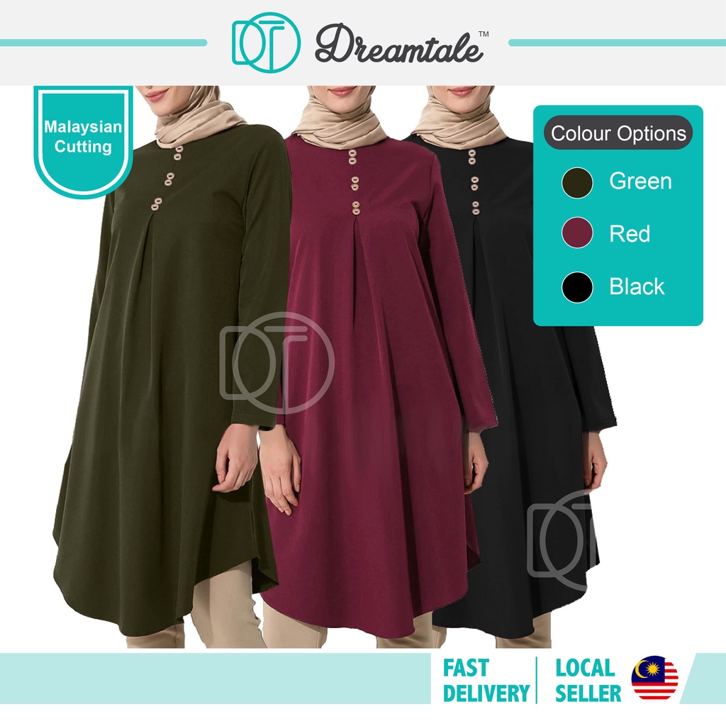 [CLEARANCE] Dreamtale INARA Muslimah Wear Muslim Blouse Women Blouse O ...