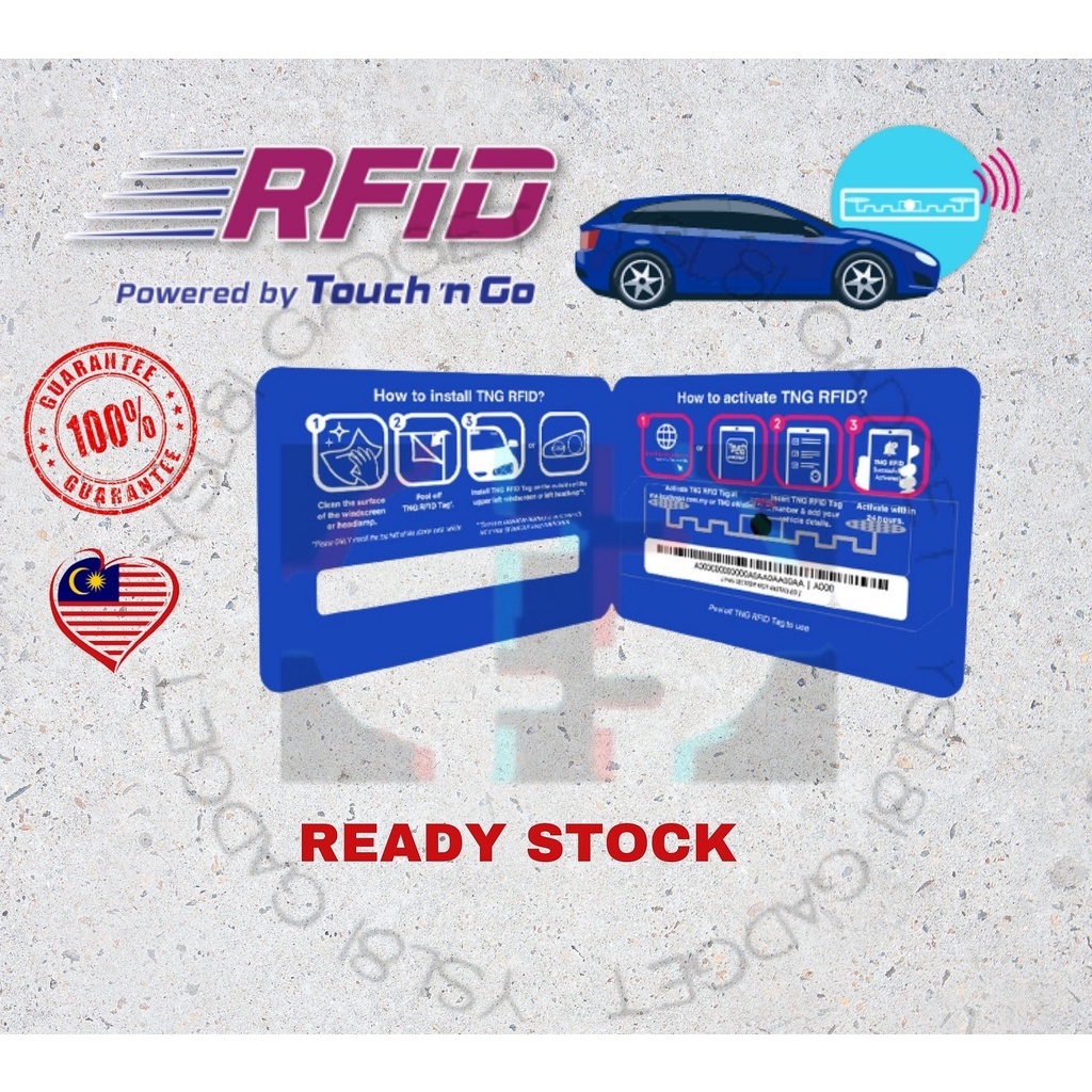 🔥READY STOCK🔥RFID Touch n Go Self-Fitment (DIY) Rfid Tag Sticker Smart ...