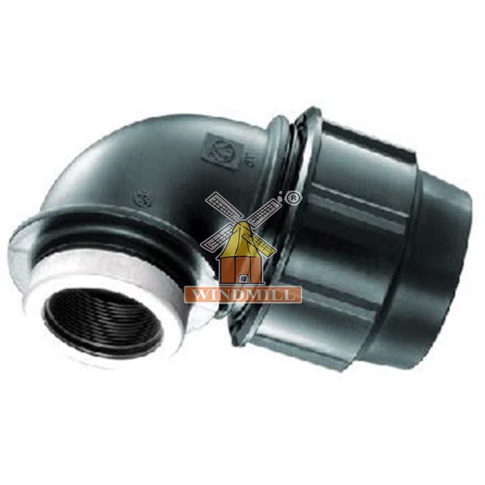 [1pieces] of HDPE FITTINGS FEMALE ELBOW THREADED THREAD, Poly pipe ...