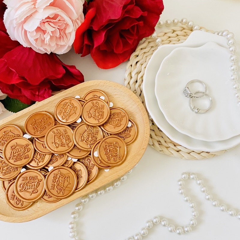 10 pcs Ready Made Wax Seal (Part 2/2 Wedding Series)/ Peel and Stick ...