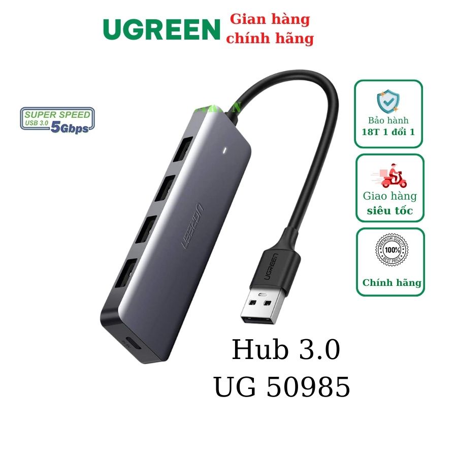 Ugreen 50985 4-port USB 3.0 splitter | Shopee Malaysia
