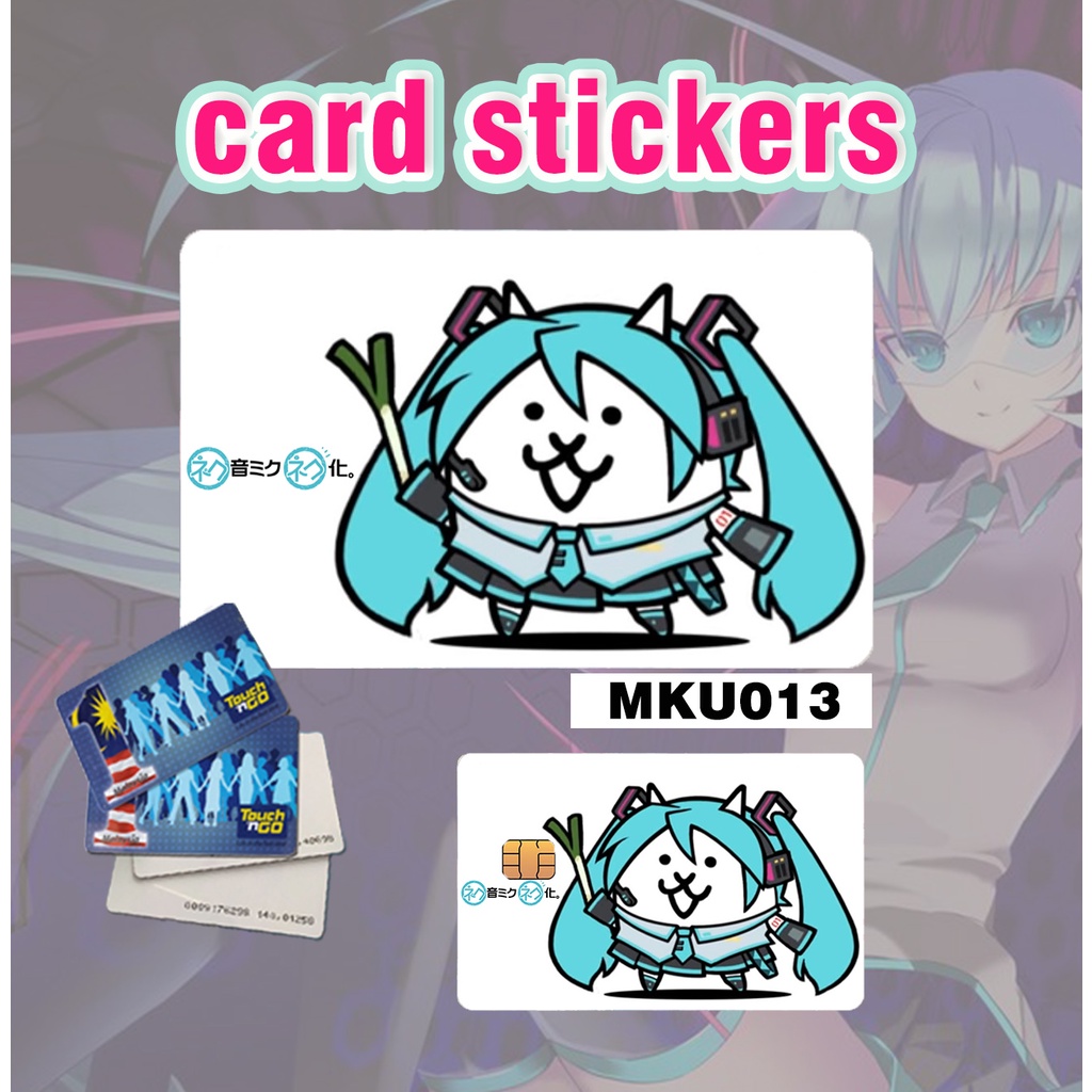 HATSUNE MIKU CARD STICKER - VOCALOID MIKU - MIKU STICKER - CARD STICKER ...