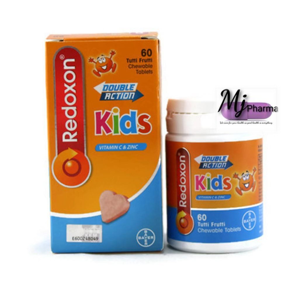 Redoxon Double Action Kids Vitamin C (Ascorbic Acid) & Zinc Tutti ...