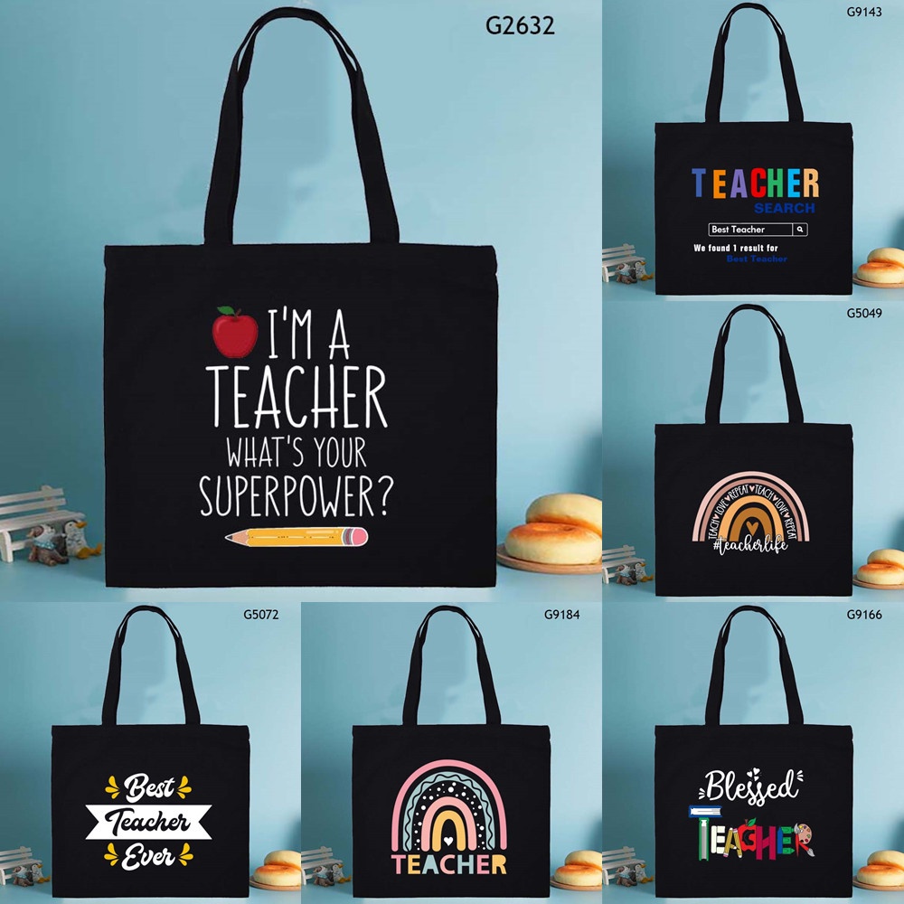 Teach's Day Tote Bag Tuition Bag Teacher's Gifts Totes Bookbag Drop ...