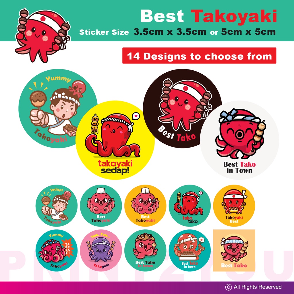 TAKOYAKI FOOD STICKER | Shopee Malaysia