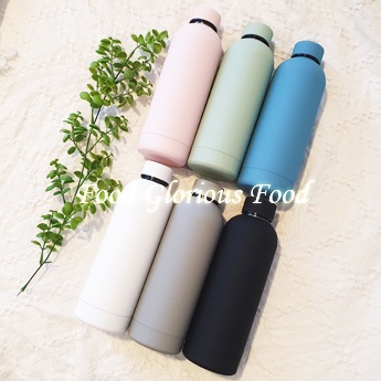 500ml Insulated Thermos Flask Water Bottle with Powder Coated Exterior ...