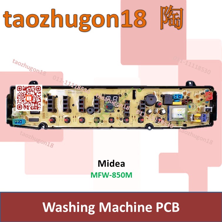 Midea Washing Machine Mesin Basuh Controller PCB Power Board MFW-850M ...