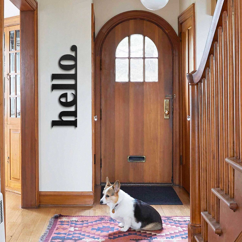 Metal Greeting Welcome Hello Sign Premium Custom Made Shop Business ...