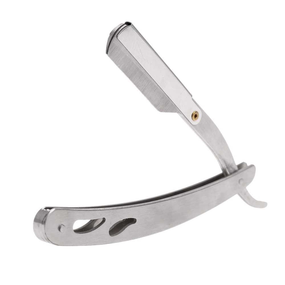 Stainless Steel Straight Edge Barber Razor Folding Shaving Shaver ...