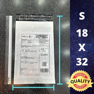 White Courier Bag With Pocket Parcel Bag With Consignment Note Plastic ...