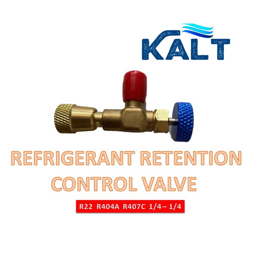 REFRIGERANT RETENTION CONTROL VALVE R22 R32 R410 R407 R404 COMPRESSOR ...