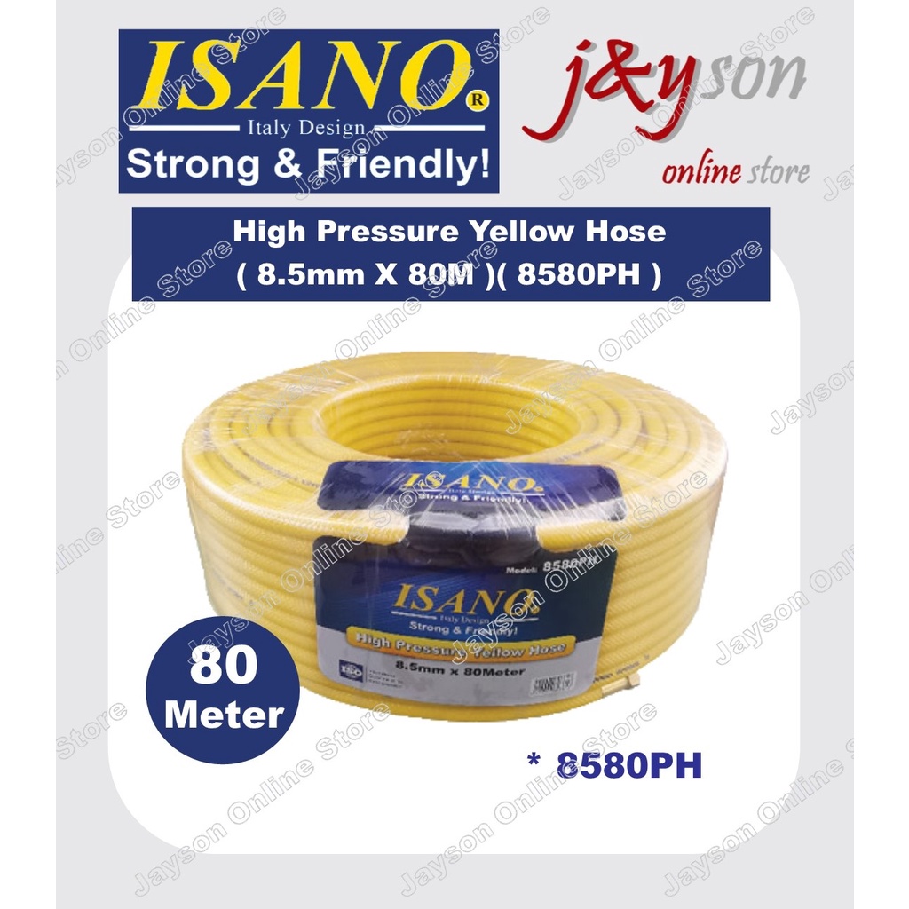 ISANO 8580PH High Pressure Yellow Hose / Spray Hose Gardening Chemical ...
