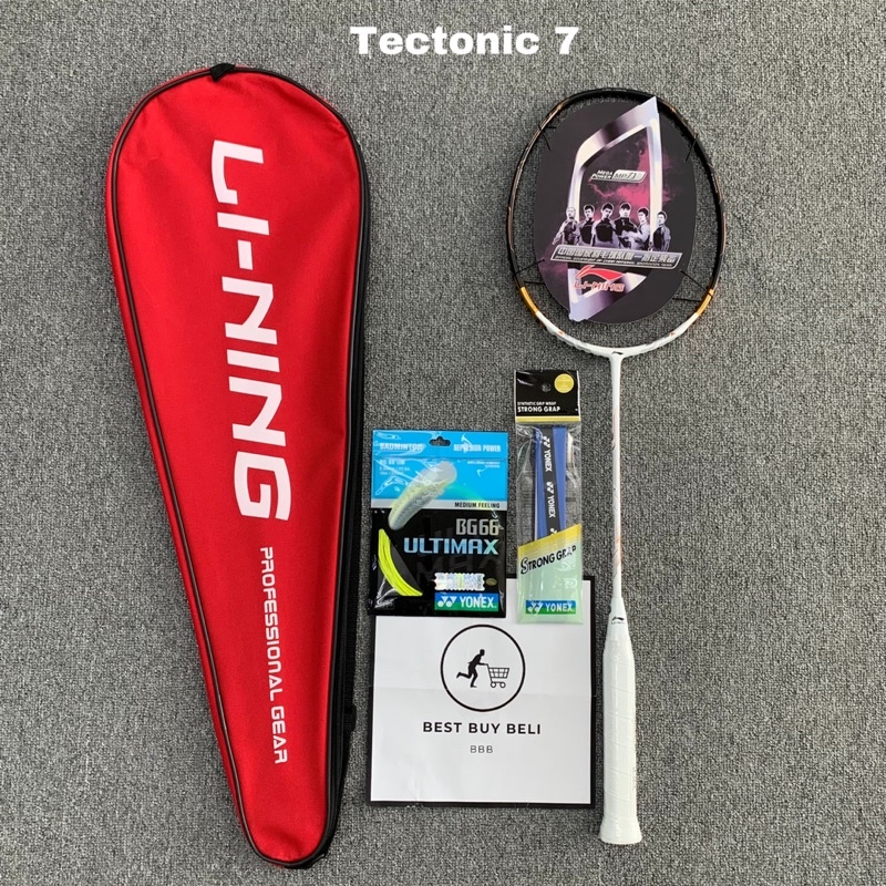Li Ning Tectonic 7 Badminton Racket Premium Quality Max 28lbs Ready ...