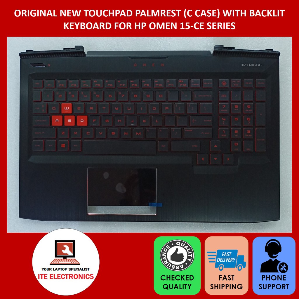 Original New Hp Omen 15 Ce Series Touchpad Palmrest C Case With Backlit