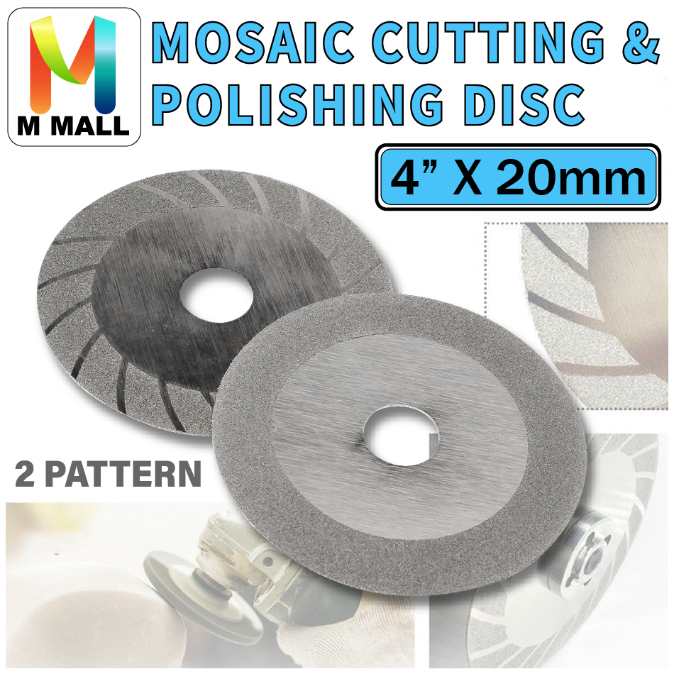 M MALL 4" X 20mm MOSAIC CUTTING & POLISHING DISC Diamond Polishing ...