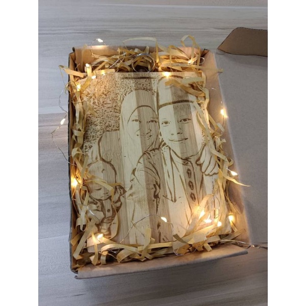 Gambar Custom Ukiran Kayu Laser Engraved | Shopee Malaysia