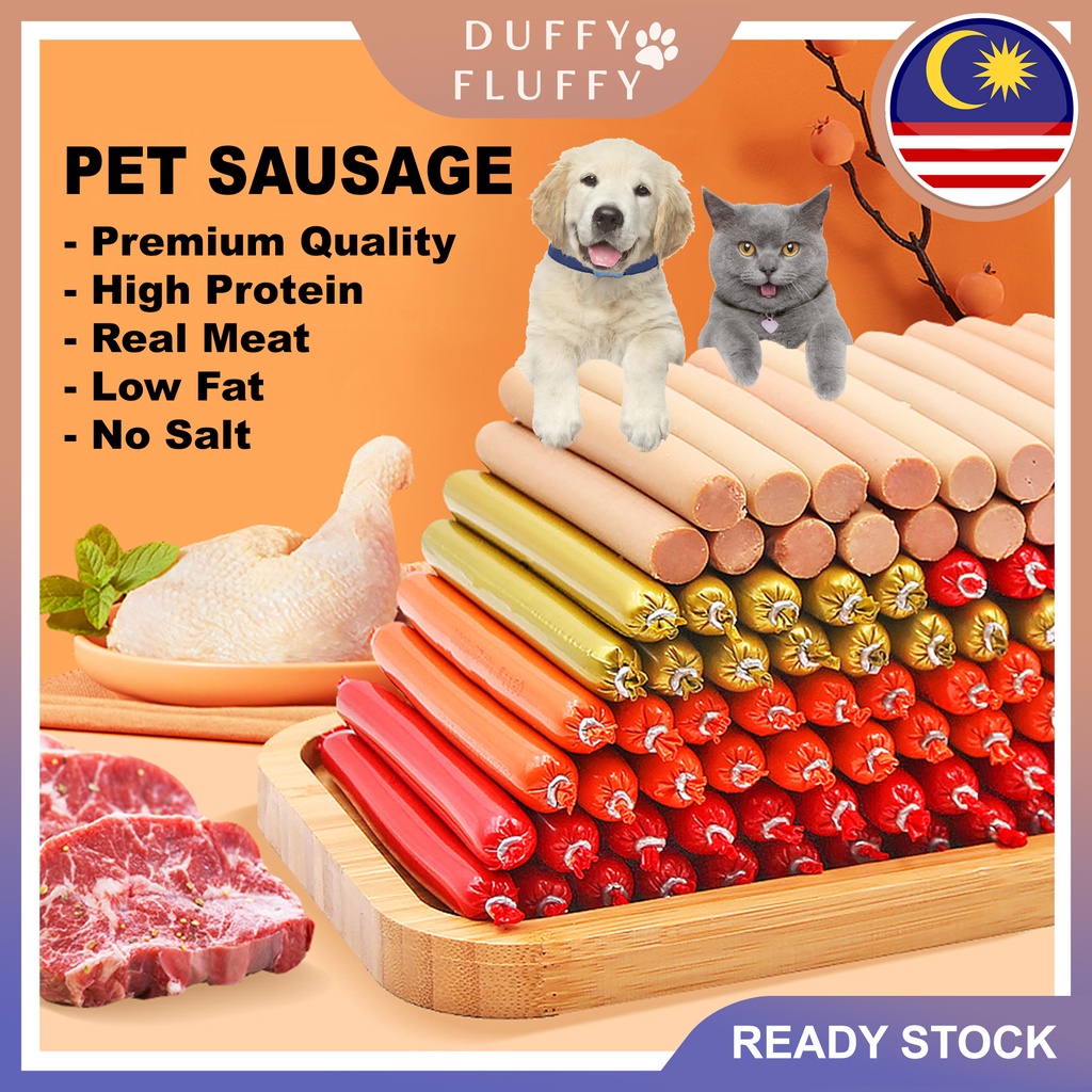 Pet Sausage 15g Real Meat Treats Cat Dog Protein Pet Treats Hotdog ...