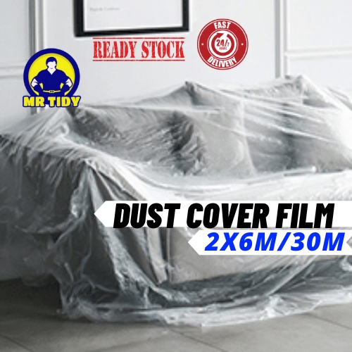 2Mx6M/30M Multipurpose Dust Cover Plastic Sheet For Furniture, Masking ...