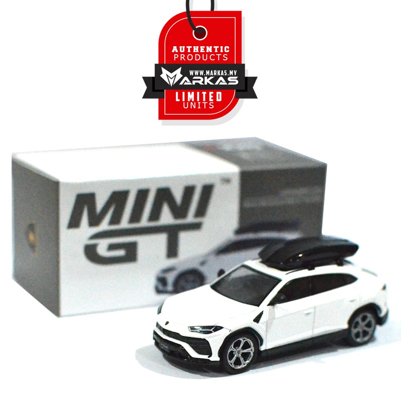 (NOT SEALED FOC PROTECTOR) MINI GT 1/64 #220 LAMBORGHINI URUS BLANCO ...