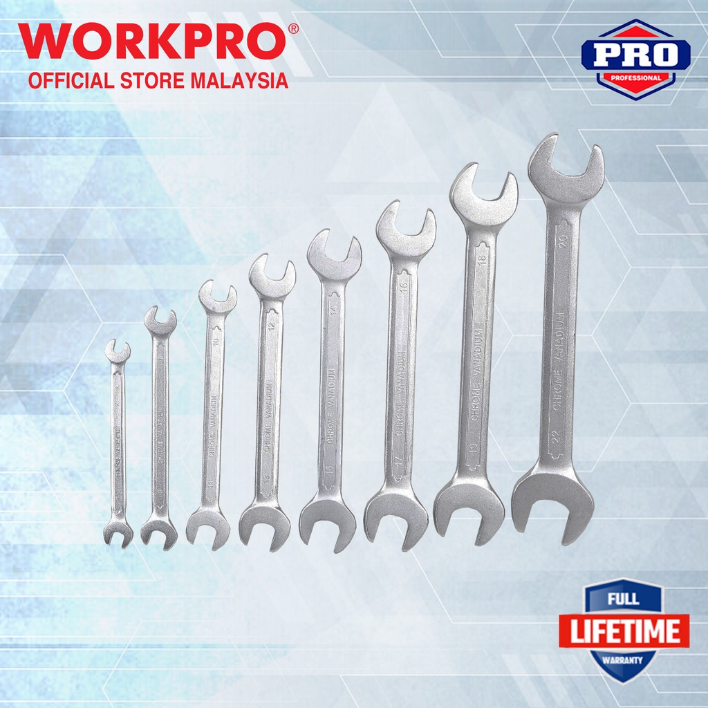 WORKPRO Double Open Wrench (6-32mm) | Shopee Malaysia