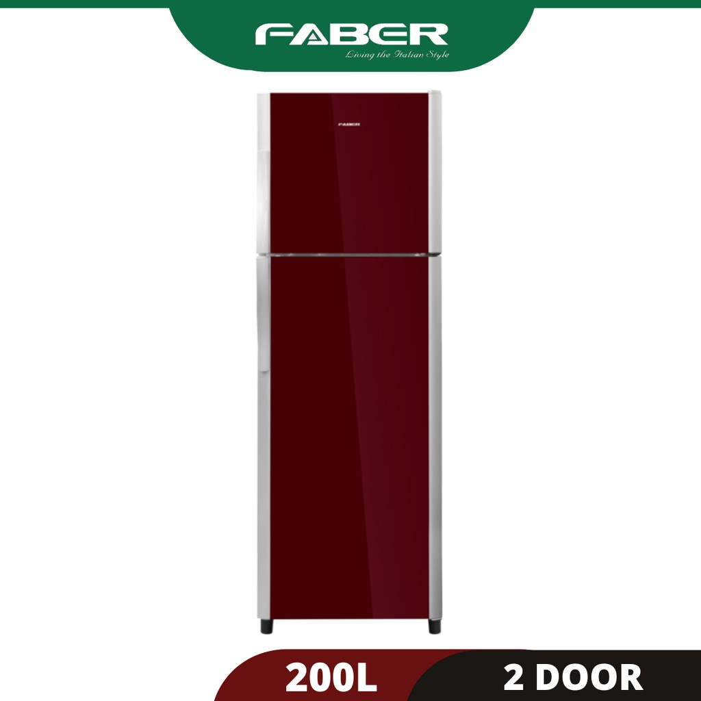 FABER Refrigerator 200L FRIGOR 268 RED (2 Door) Peti Sejuk Merah ...