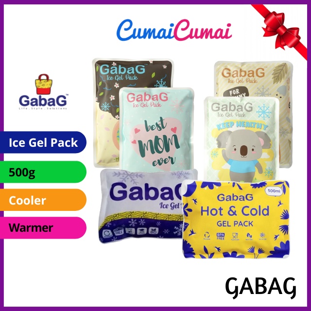 Gabag Ice Gel Pack Icepack Big Original and New Design (500g) Cooler ...