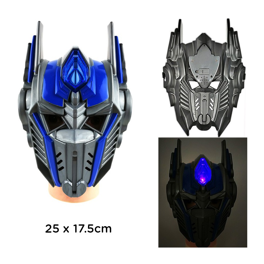 LED Transformers Mask Capes Bumblebee Optimus Prime Topeng Sword Boys ...