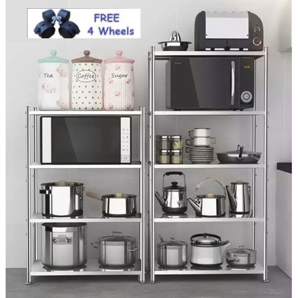 Stainless Steel Multilayer Racks / Kitchen Shelves / Pots Organizing ...