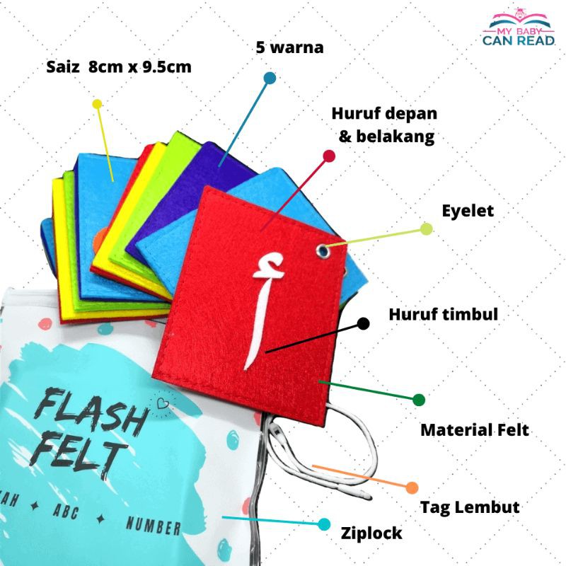 Flash Felt Baris Atas (Rainbow) | Shopee Malaysia