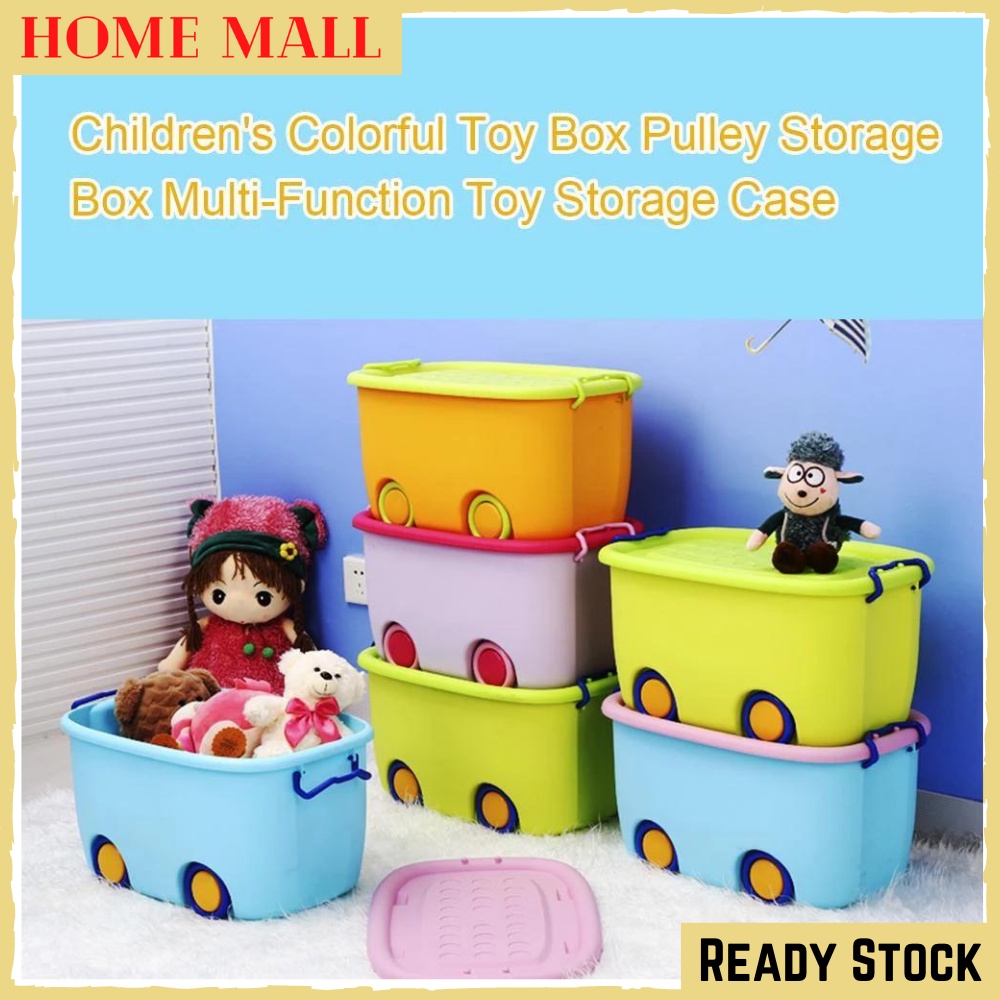 HomeMall Toy Storage Box with Wheel L & XL Multipurpose Toy wheel ...