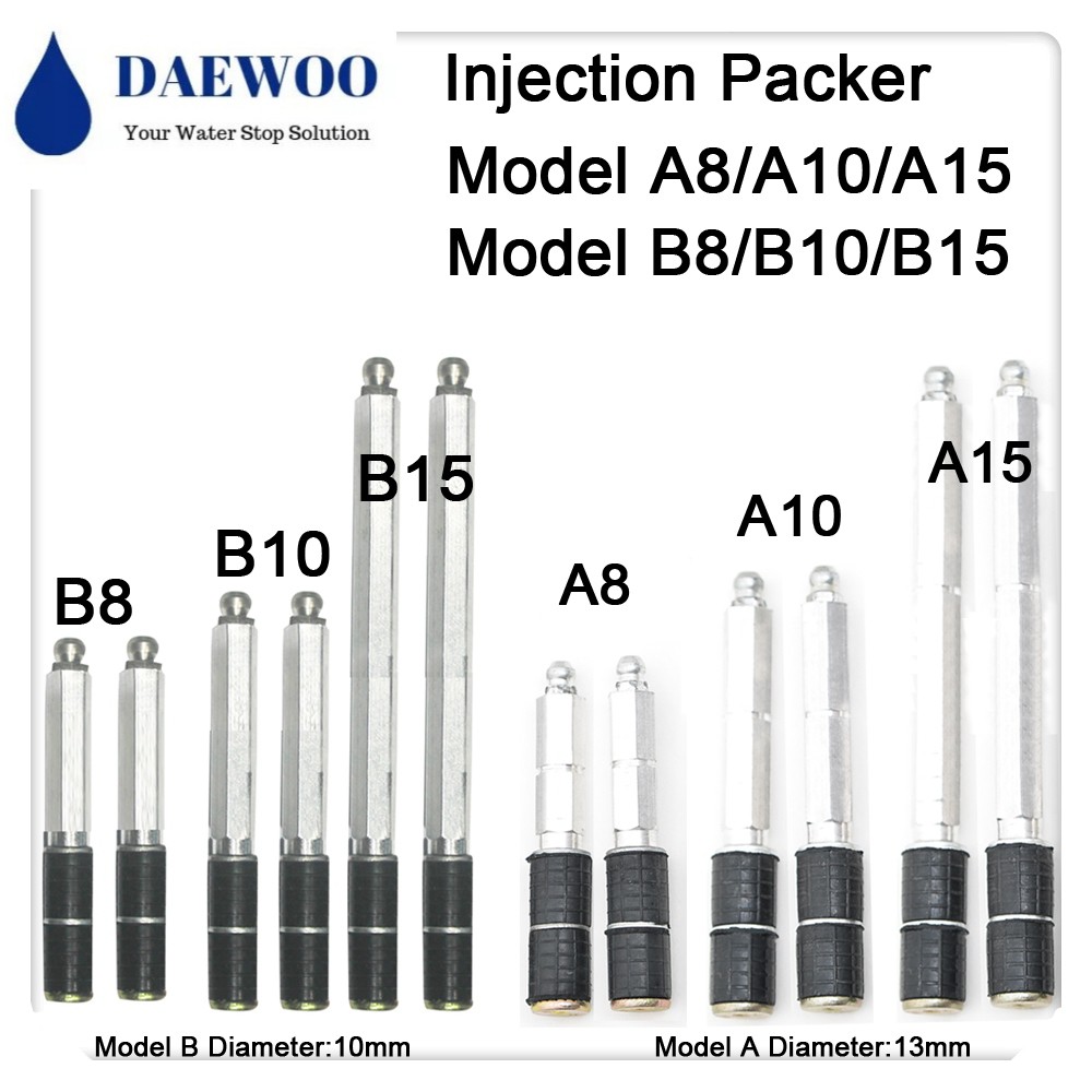 Aluminium Packer / PU Foam Injection Grouting Packer Crack Repair ...