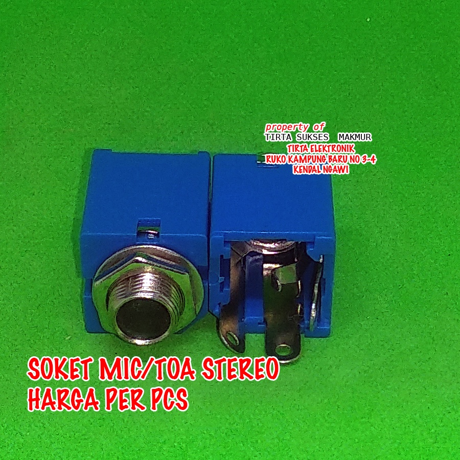 Stereo Mono Mic Socket 3P Faceted Body Square Socket ROUND Akai Audio ...