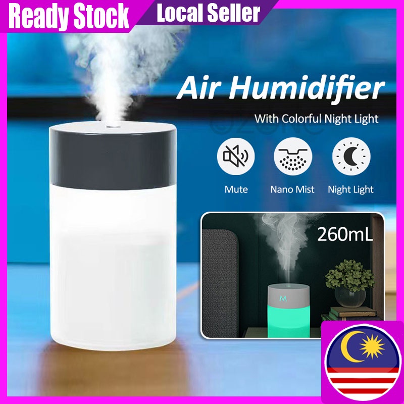 Mini Air Humidifier USb Humidifier With Colorful LED Light Portable ...