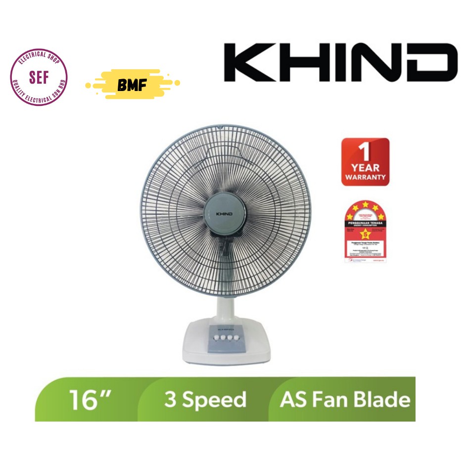 KHIND TABLE FAN 16" TF166 | Shopee Malaysia