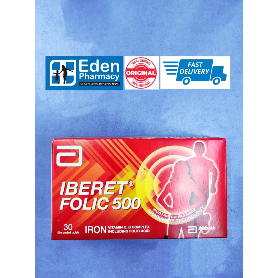 Abbott Iberet Folic iron supplement ( 30's ) | Shopee Malaysia