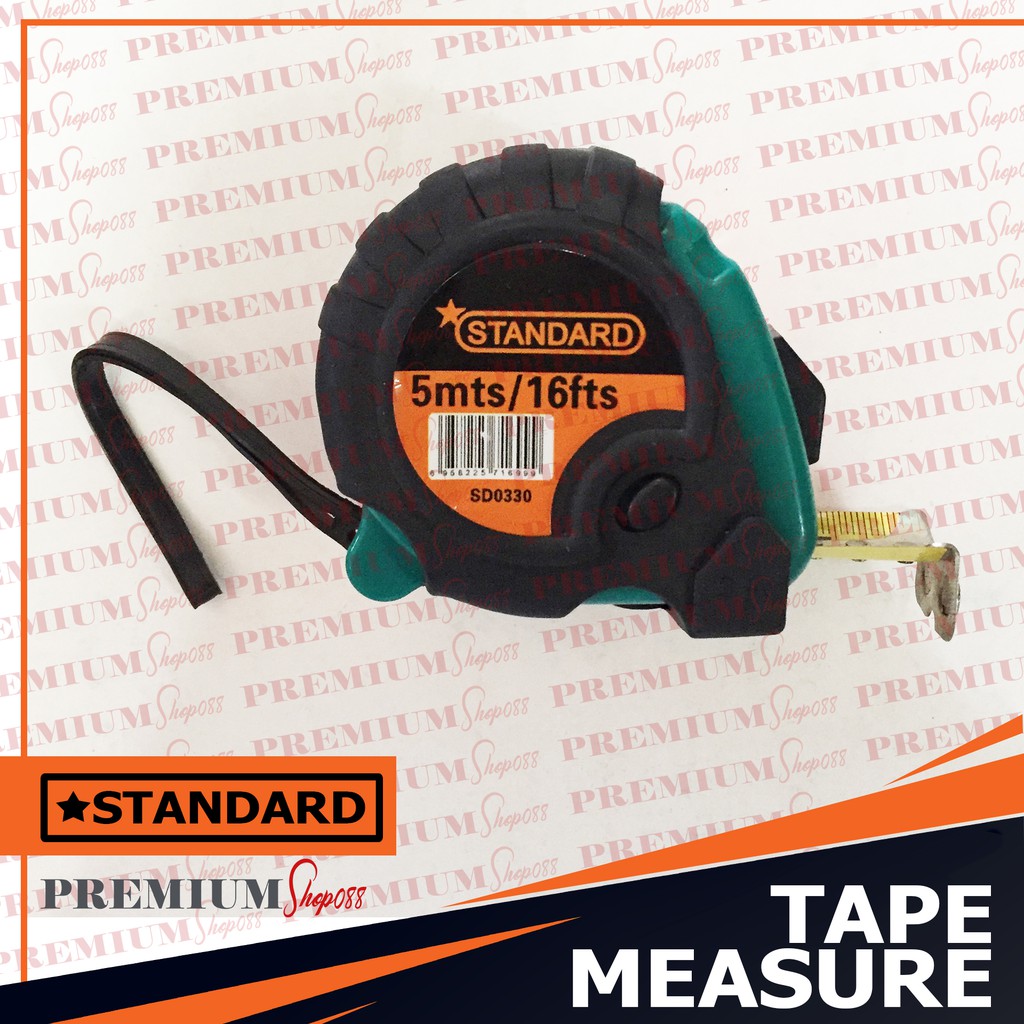 Standard Steel Tape Measure 5 Meters Measuring Ruler SD0330 | Shopee ...