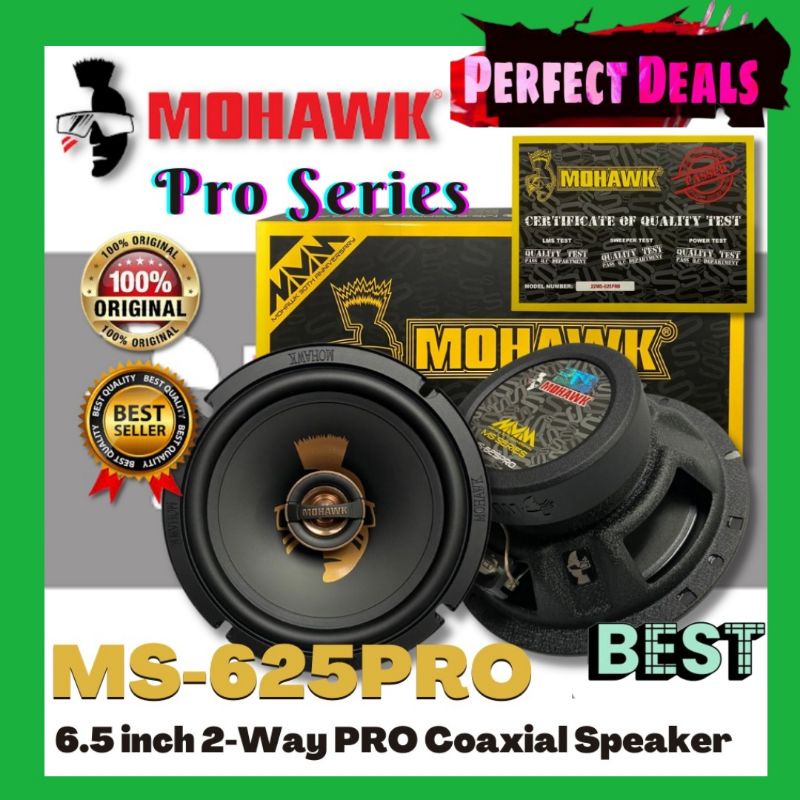 MOHAWK MS-625 PRO SERIES 6.5 INCH 2-WAY PRO COAXIAL SPEAKER 100% ORIGINAL | Shopee Malaysia