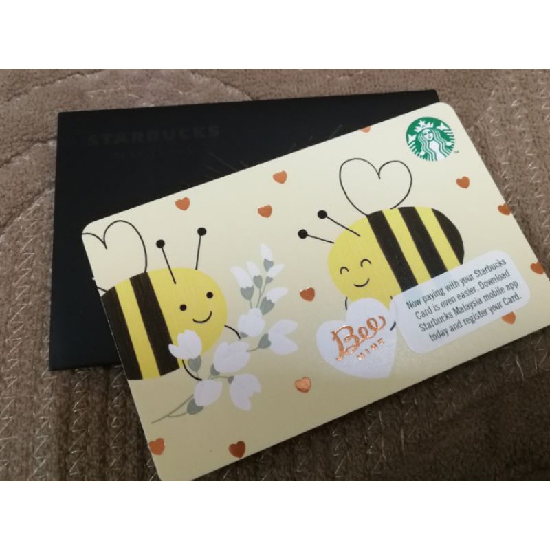 Starbucks Malaysia 2021 Valentine's Bee Mine Starbucks Card | Shopee ...